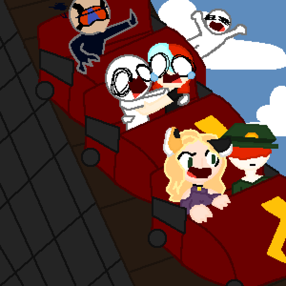 Pixilart - Roller coaster Collab by Paradox-4-I