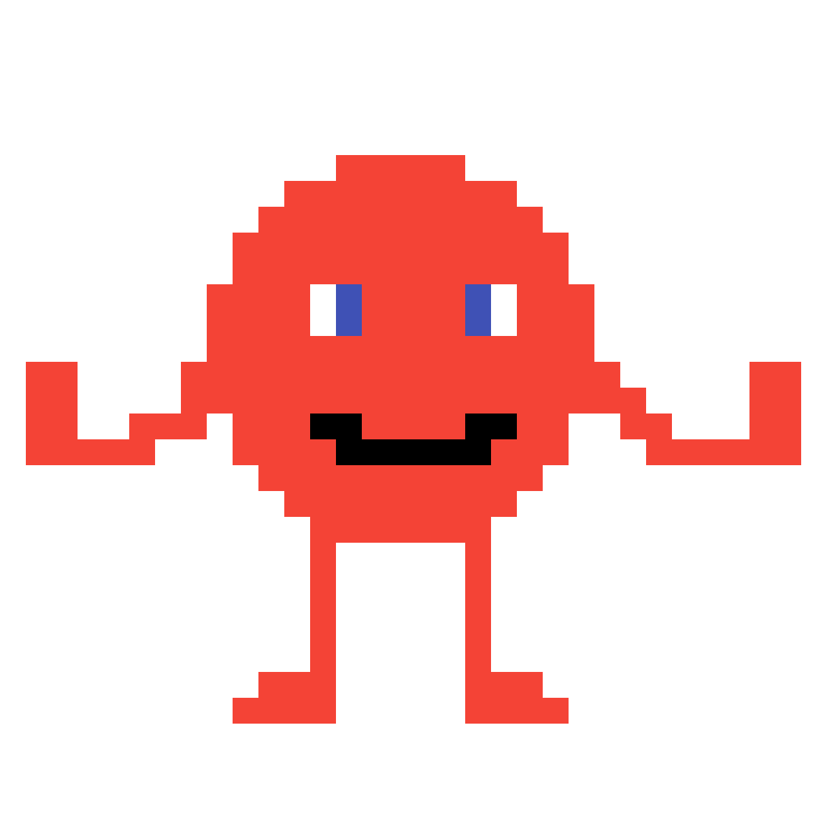 Pixilart - red man by Fat-Robin