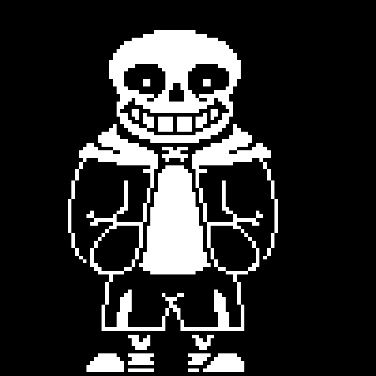 Pixilart - Sans Custom Sprite by EnderLegacy