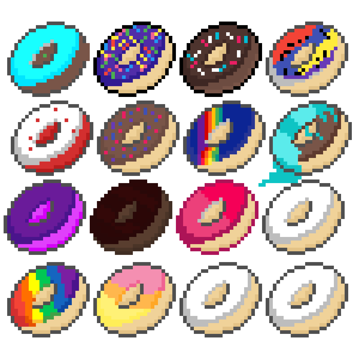 Editing add a donut - Free online pixel art drawing tool - Pixilart