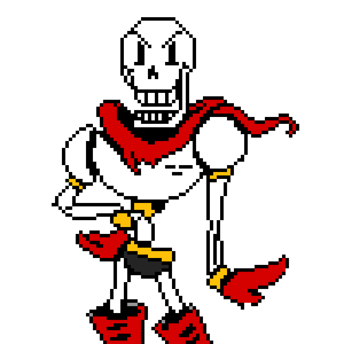 Pixilart - PAPYRUS DA SKELETON by randomfandoms5