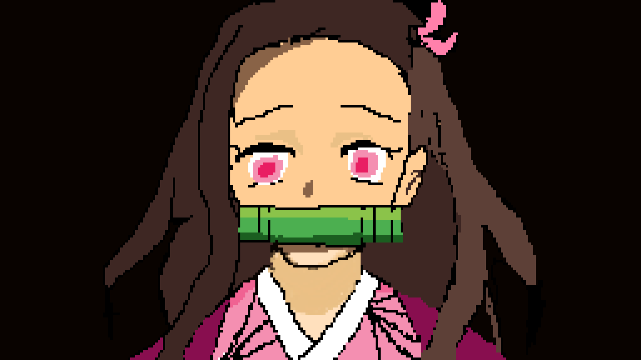 Pixilart - Nezuko Kamado by Bangtan-Uchiha