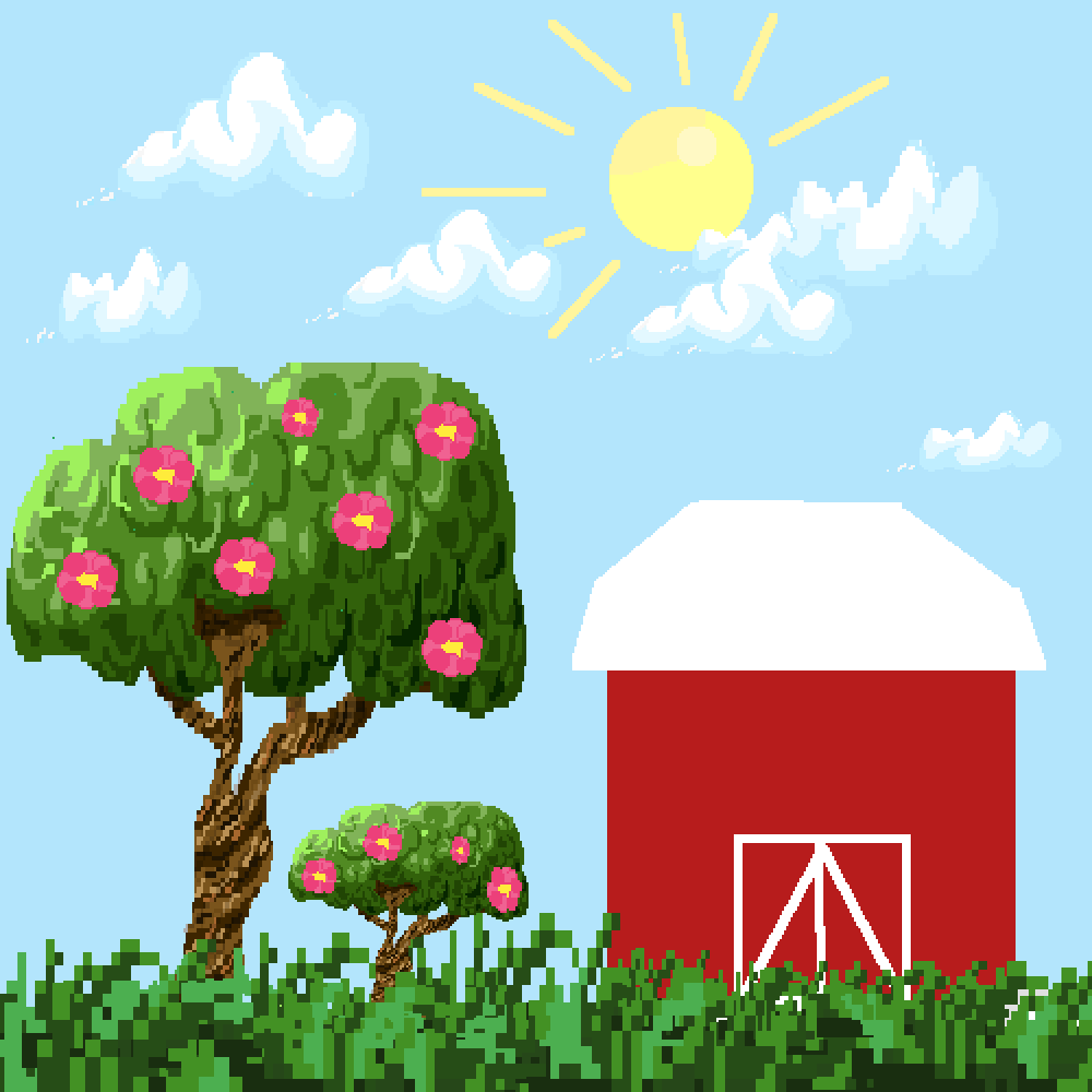 Editing Nice Barn - Free online pixel art drawing tool - Pixilart