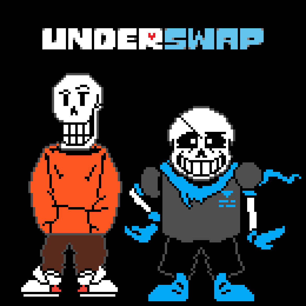 Pixilart - undertale underswap by BlueboxDude