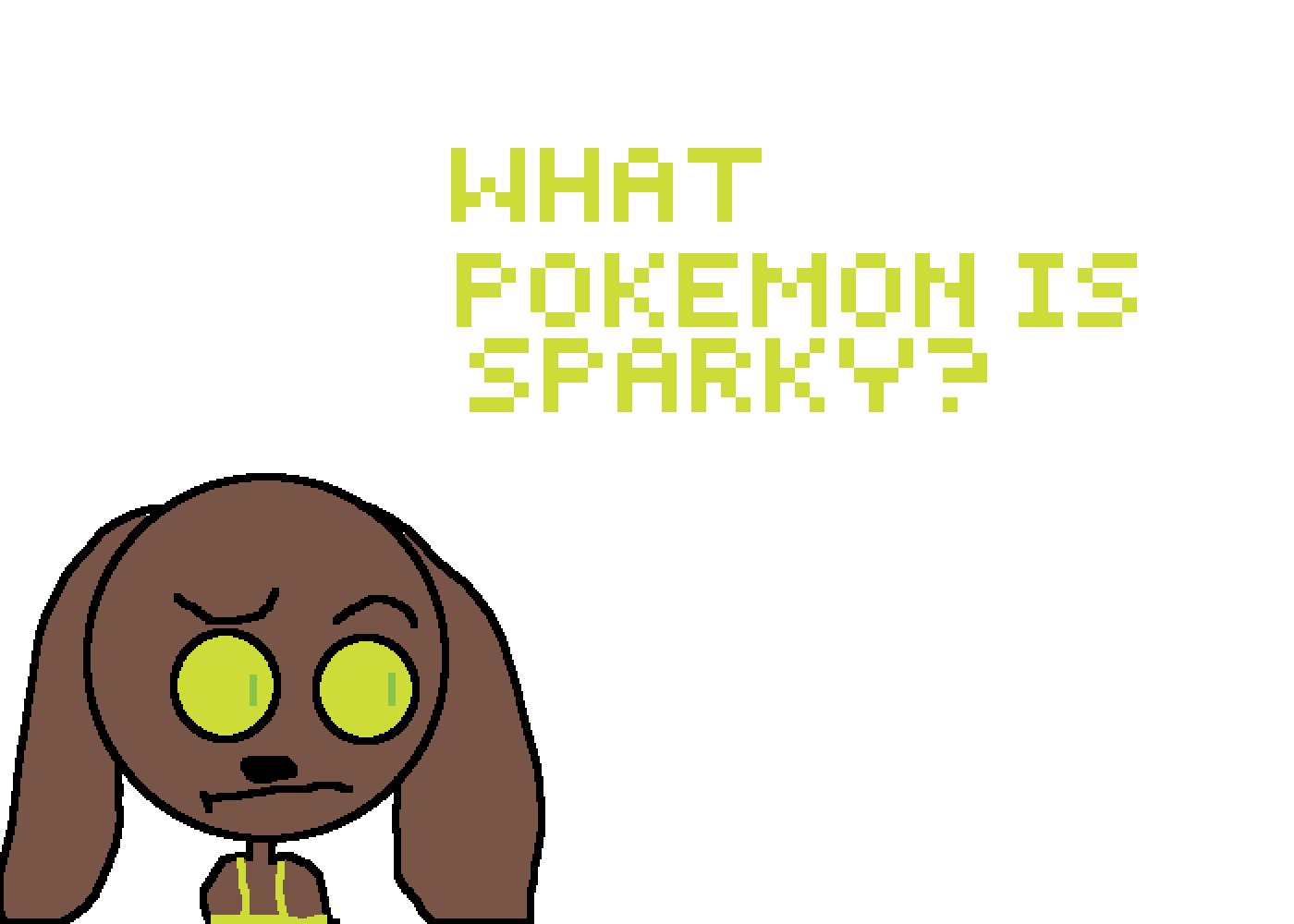 Pixilart - pokemon sparky by fnafmythsparky