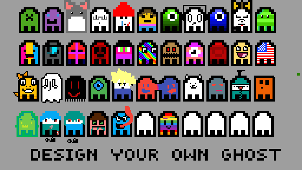 Editing Design your own ghost - Free online pixel art drawing tool ...