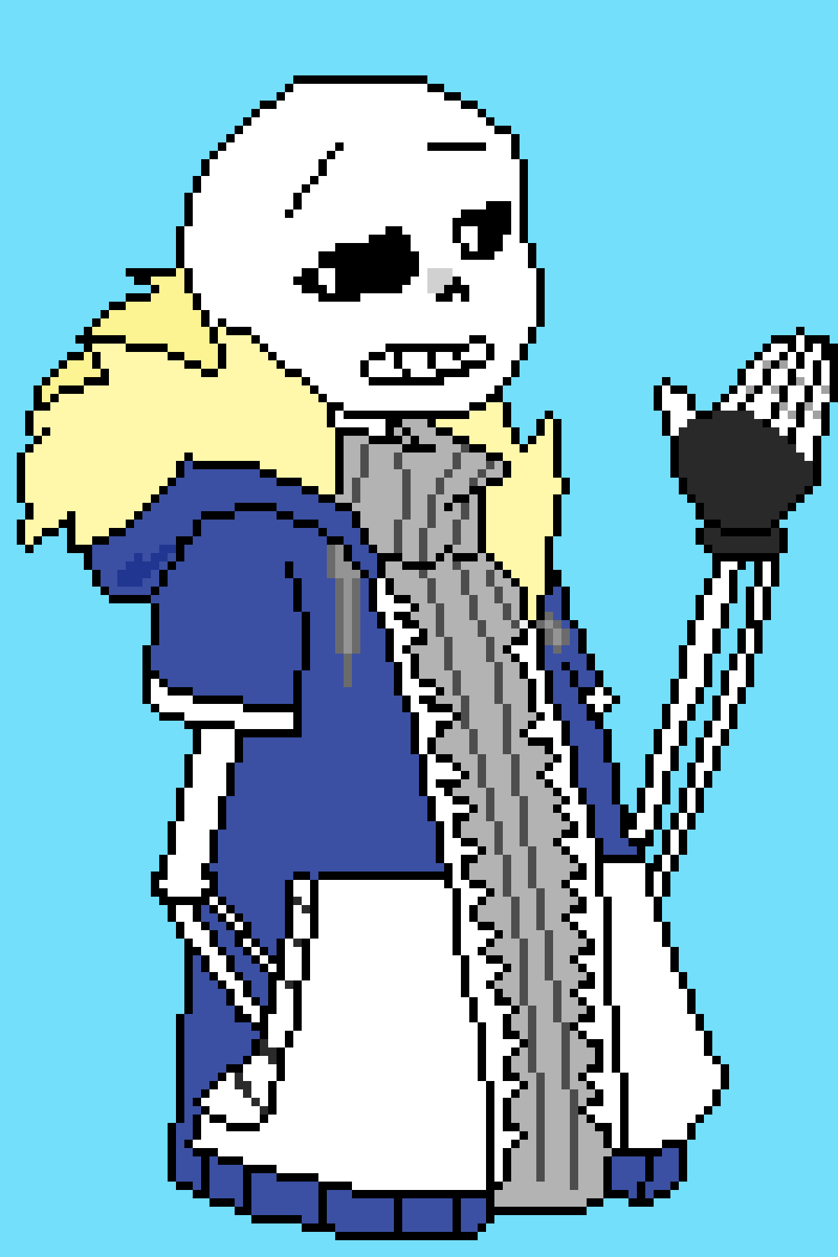 Pixilart - hypertale sans by vesselThorn