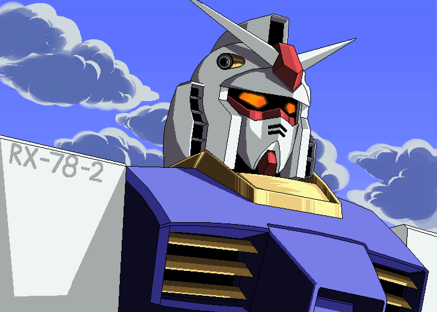 Editing GUNDAM RX-78-2 - Free online pixel art drawing tool - Pixilart