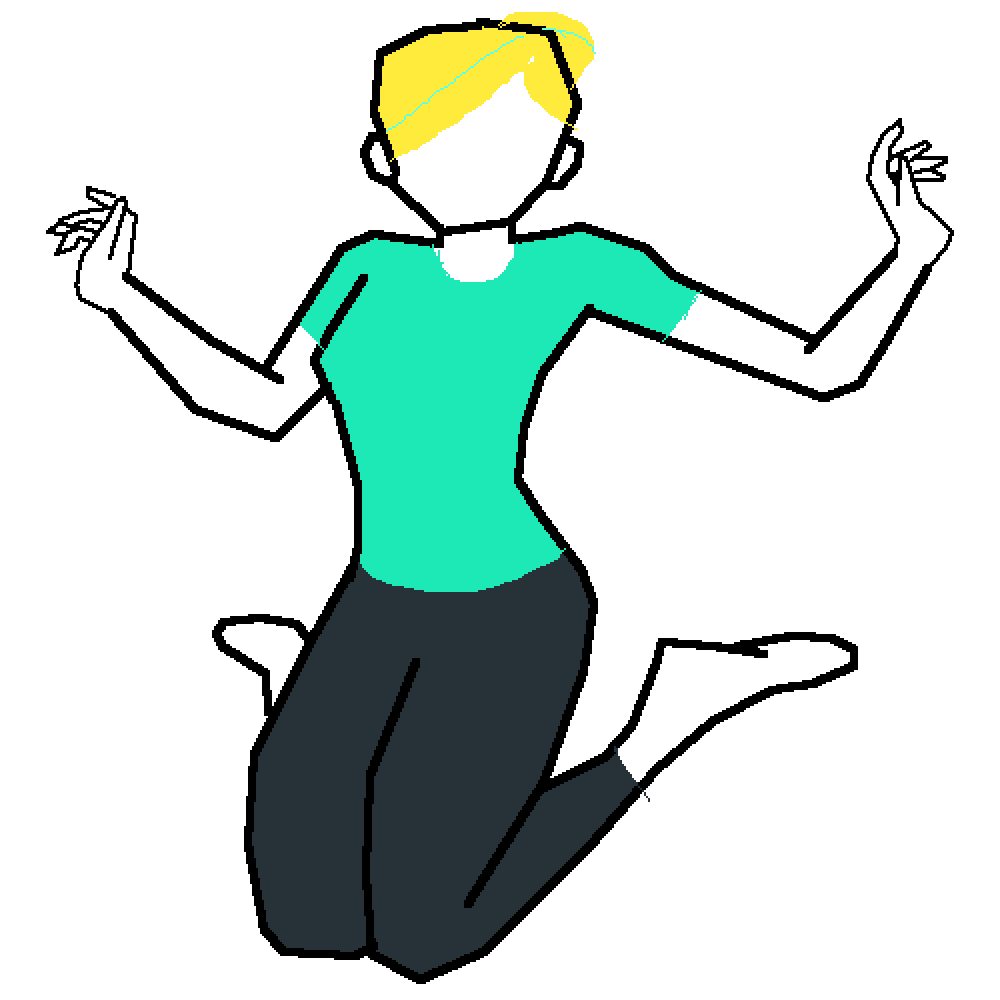 Pixilart - Jumping oc by Blobfishlover