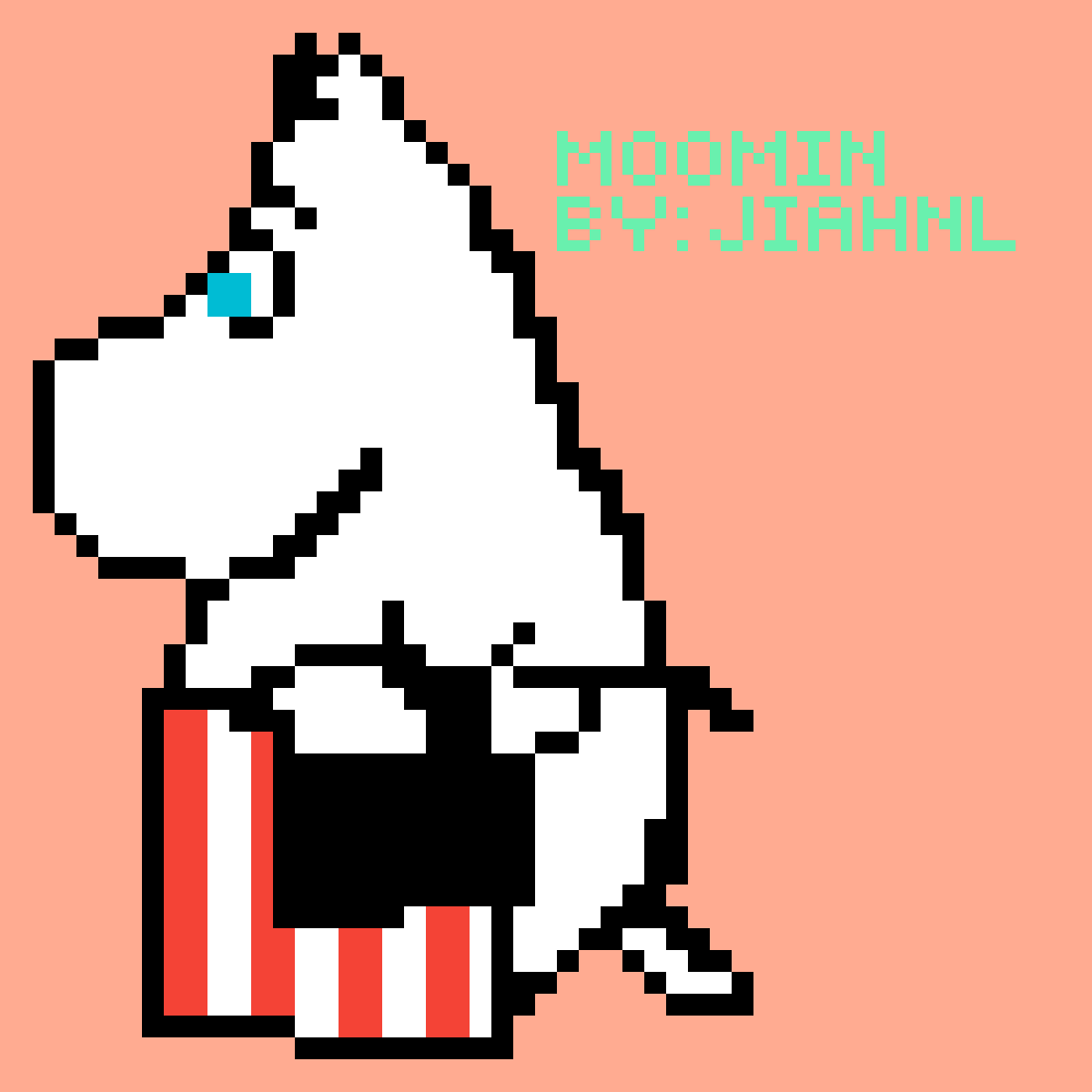 Editing moomin - Free online pixel art drawing tool - Pixilart