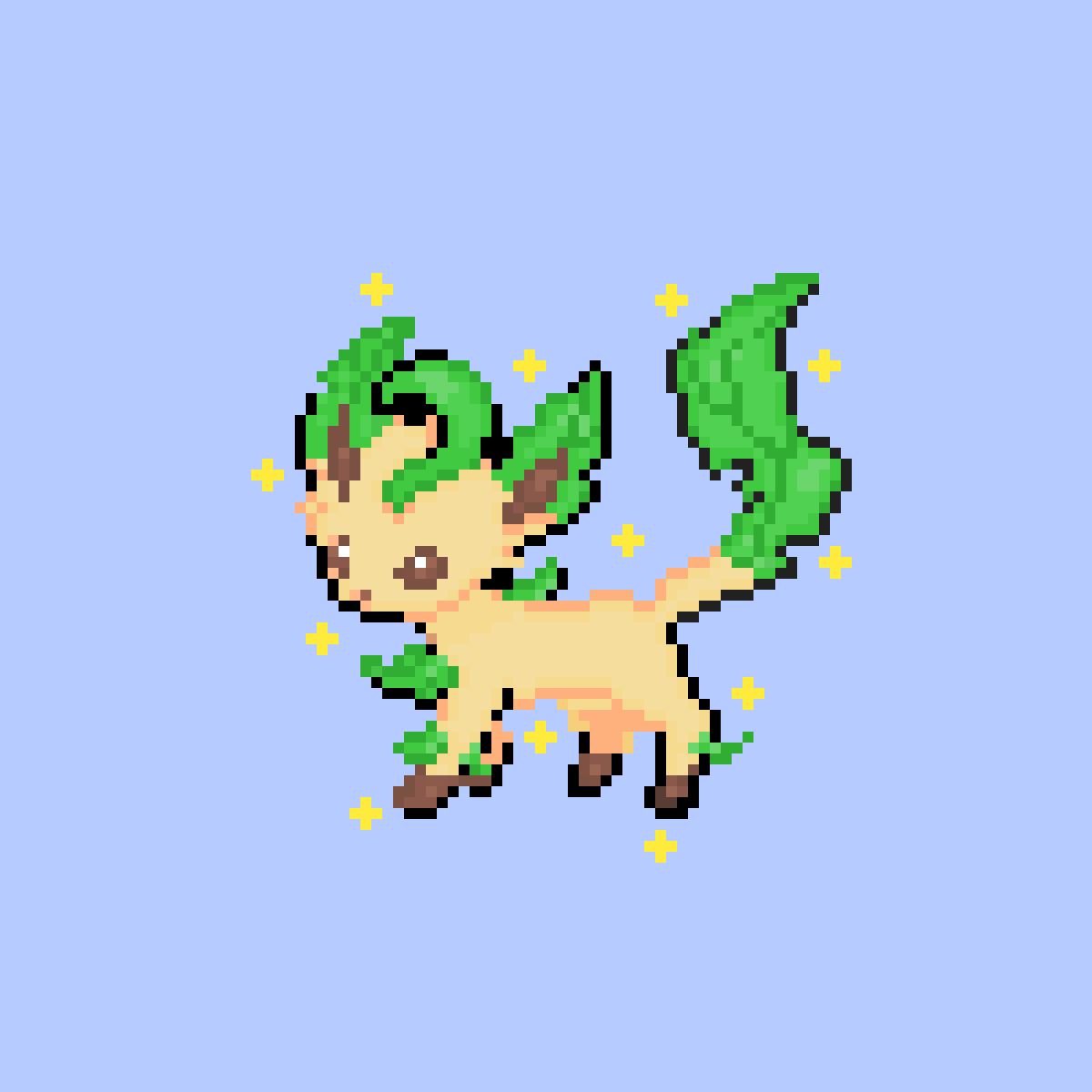 Pixilart - Shiny Leafeon 470 by LynxWCC