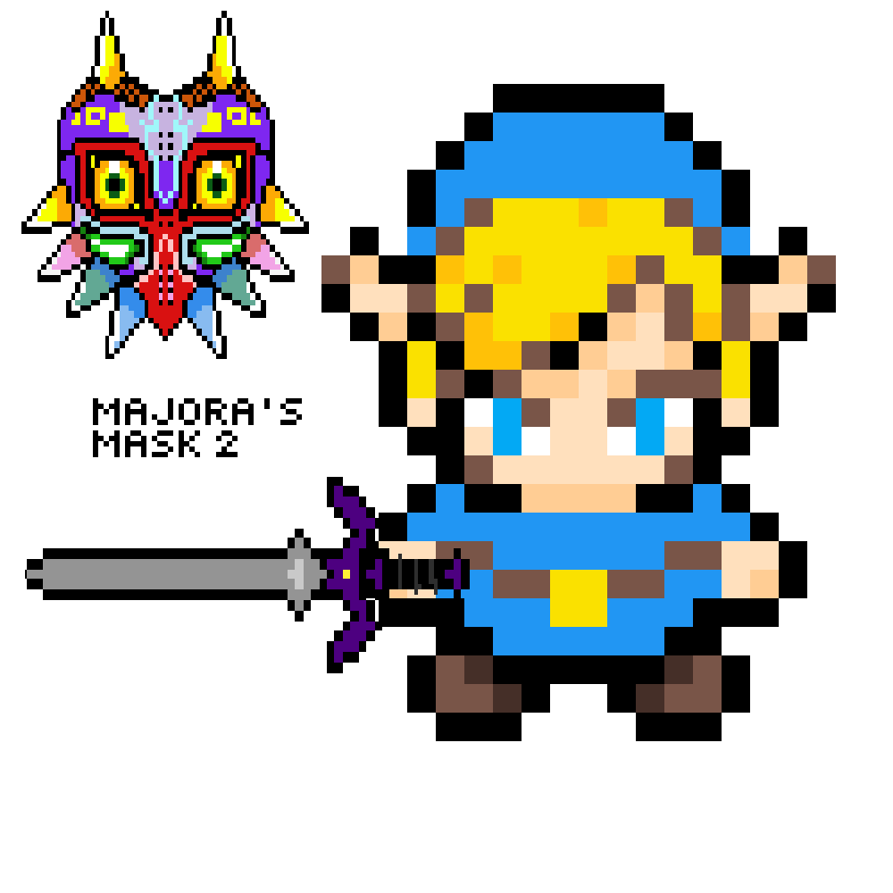 Pixilart - links mask majora by link987
