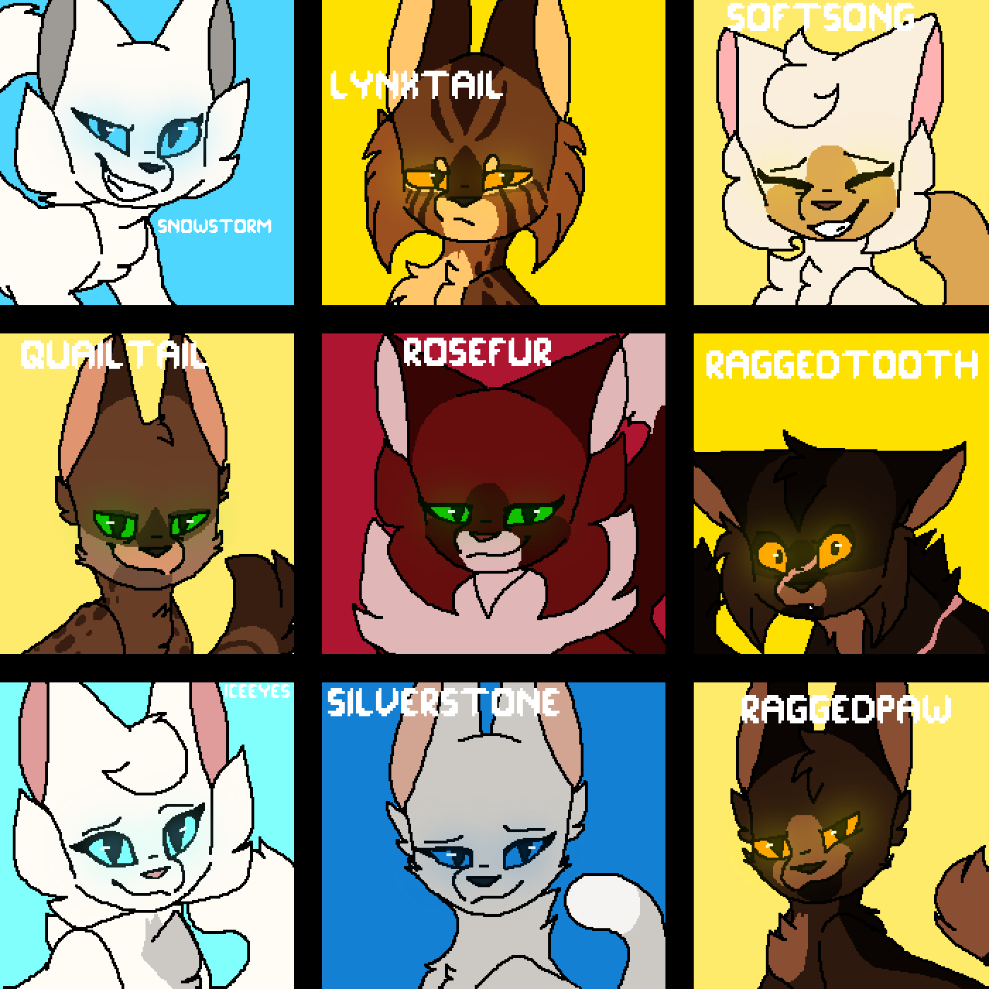 Pixilart - Comic characters by CUTEkittenGIRL