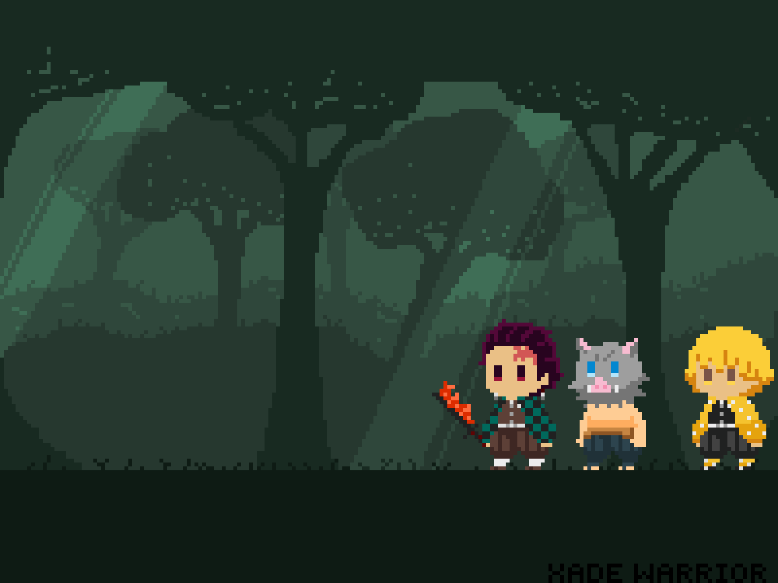 Pixilart - Demon Slayer The Forest by XadeWarrior