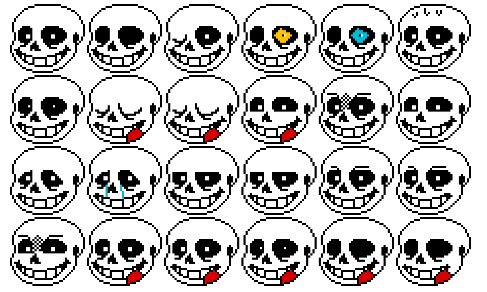 Pixilart - Talking sans V1 by Dusttale-Sans