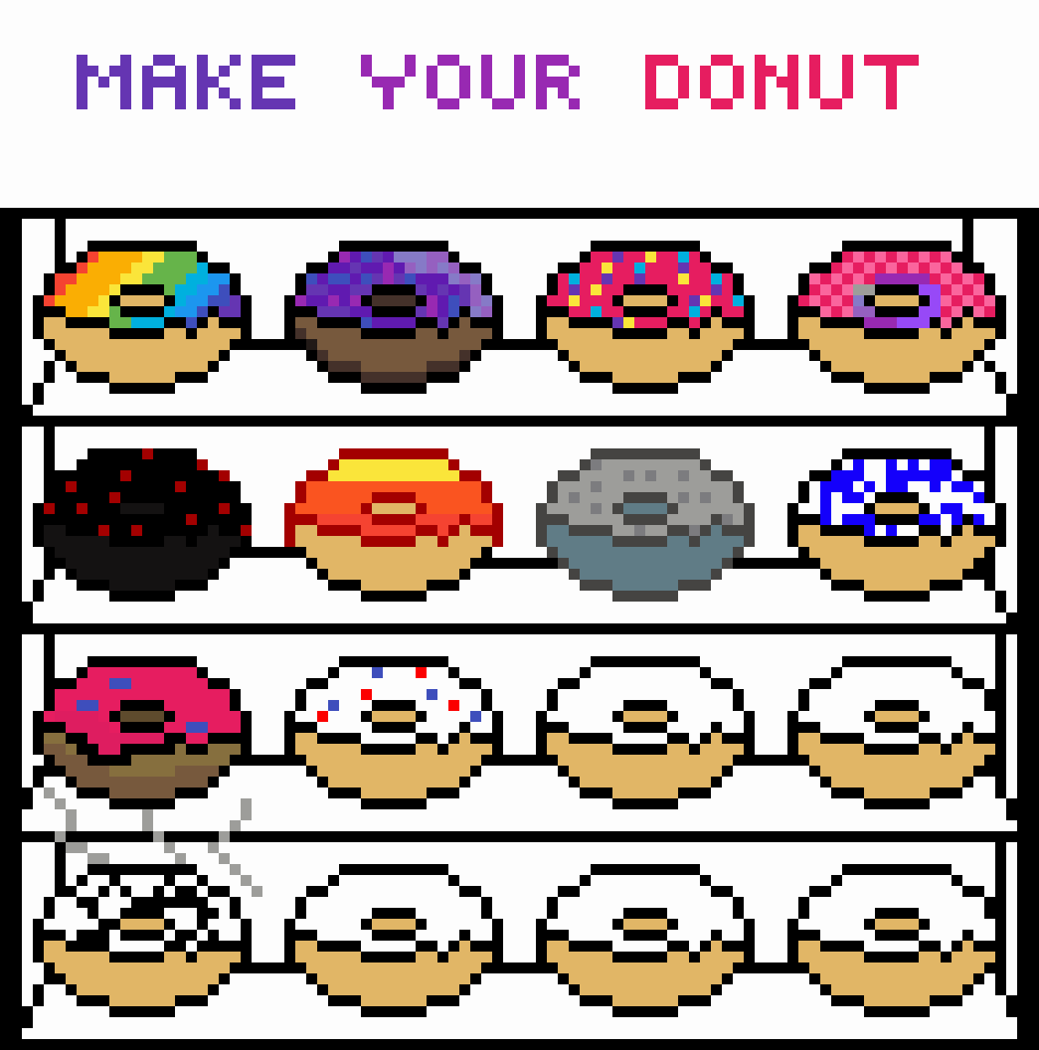 Editing donut - Free online pixel art drawing tool - Pixilart