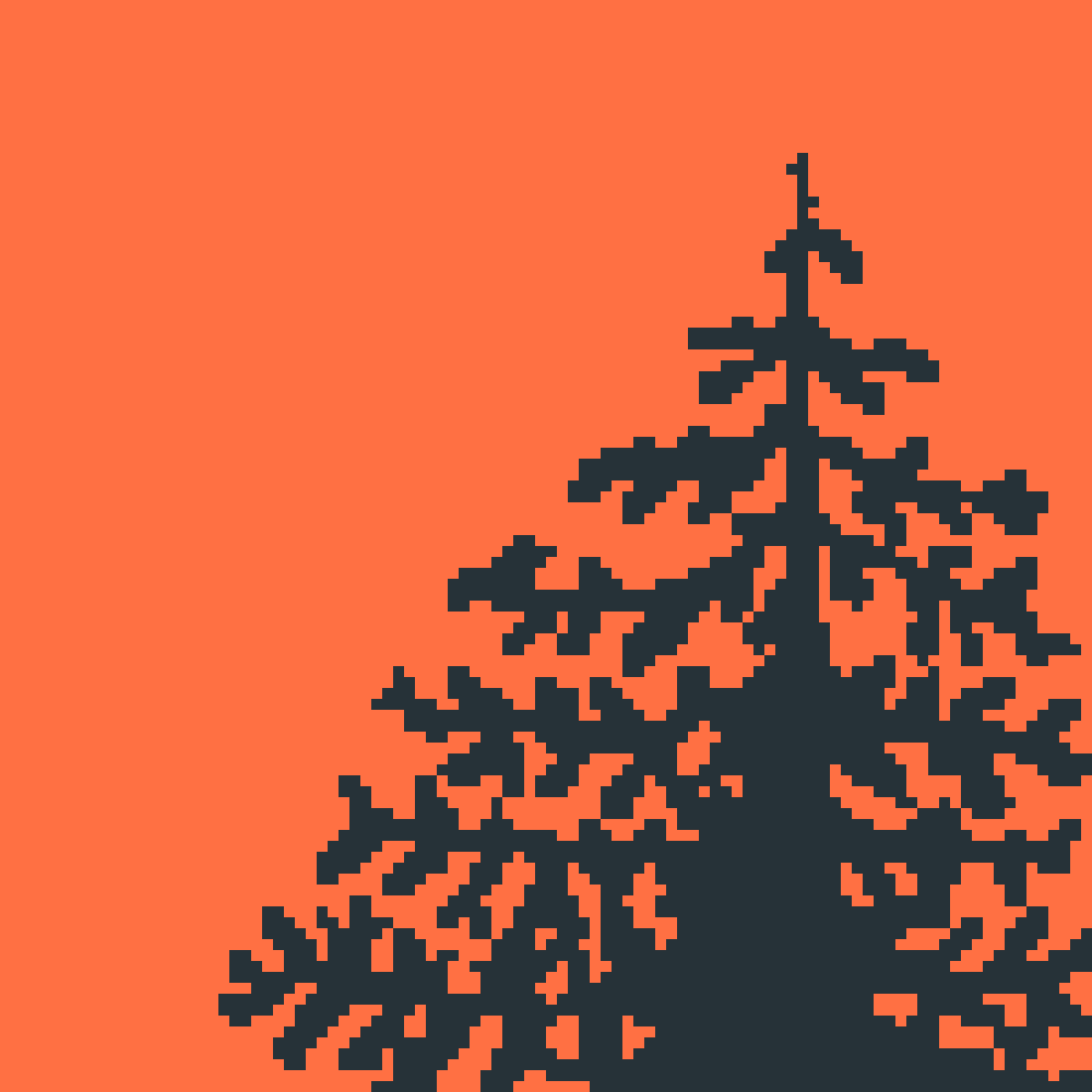 Editing Pine Tree Silhouette - Free online pixel art drawing tool - Pixilart