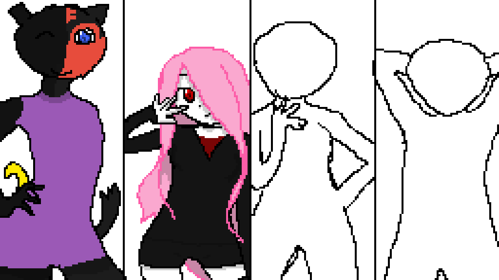 Pixilart - 4 person base by Shadow-Moss