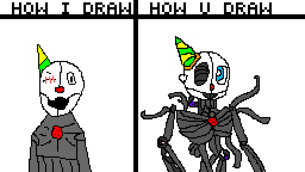Editing how u draw ennard - Free online pixel art drawing tool - Pixilart