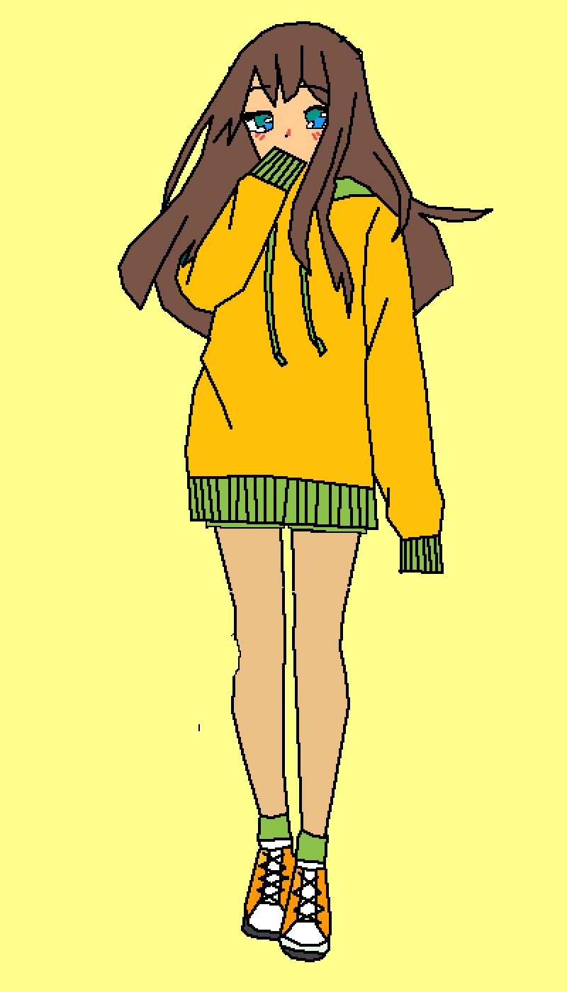 Editing Shy girl - Free online pixel art drawing tool - Pixilart