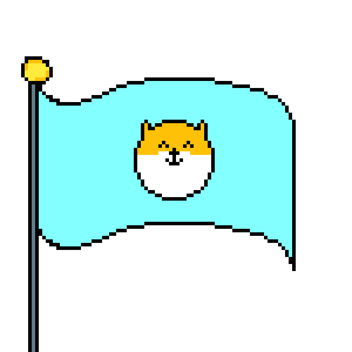 Editing shiba flag - Free online pixel art drawing tool - Pixilart