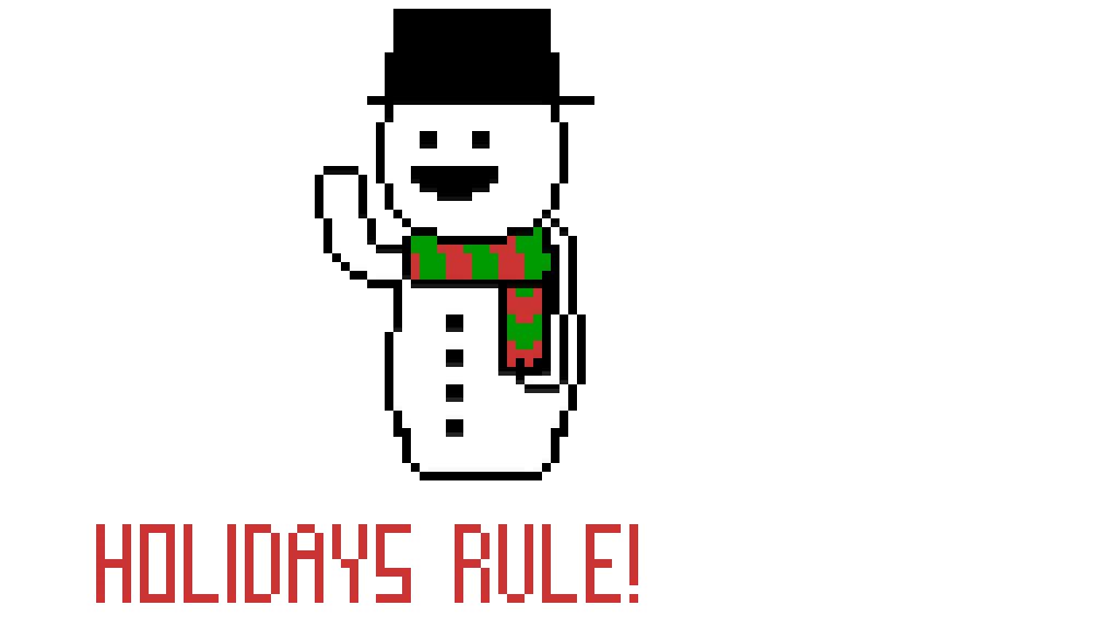 Editing Snowman! - Free online pixel art drawing tool - Pixilart
