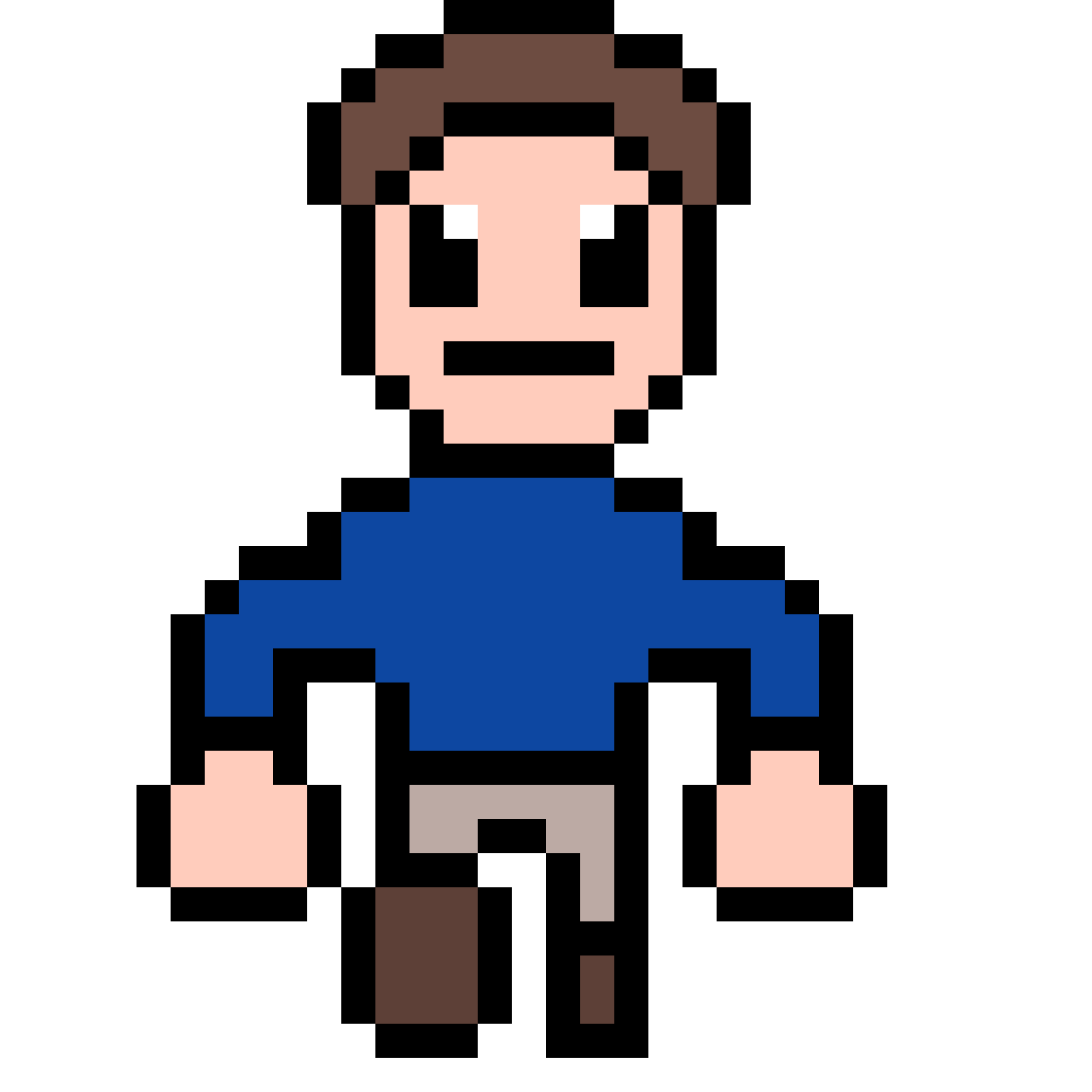 Pixilart - Basic dude walk 1 by Reapor