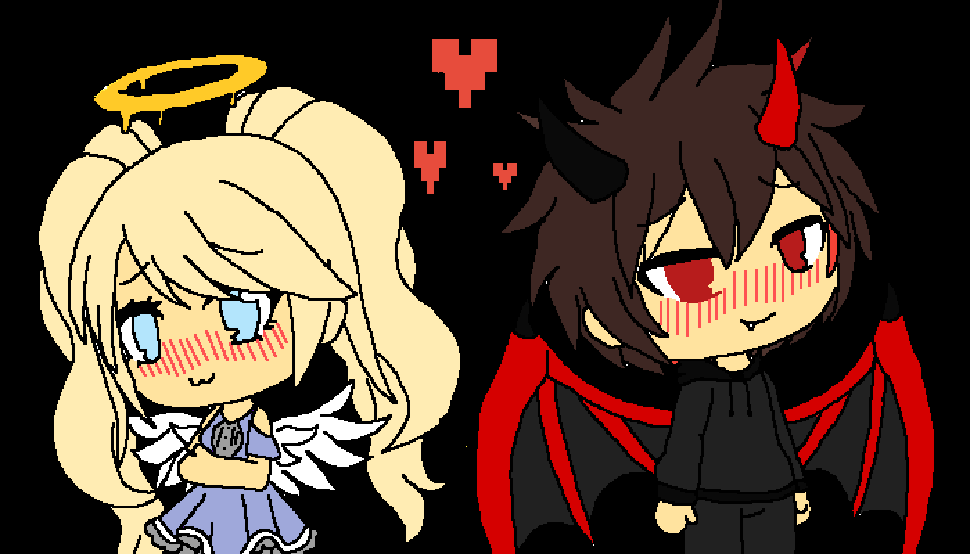 Pixilart - Gacha Devil Angel by LittleFox5643