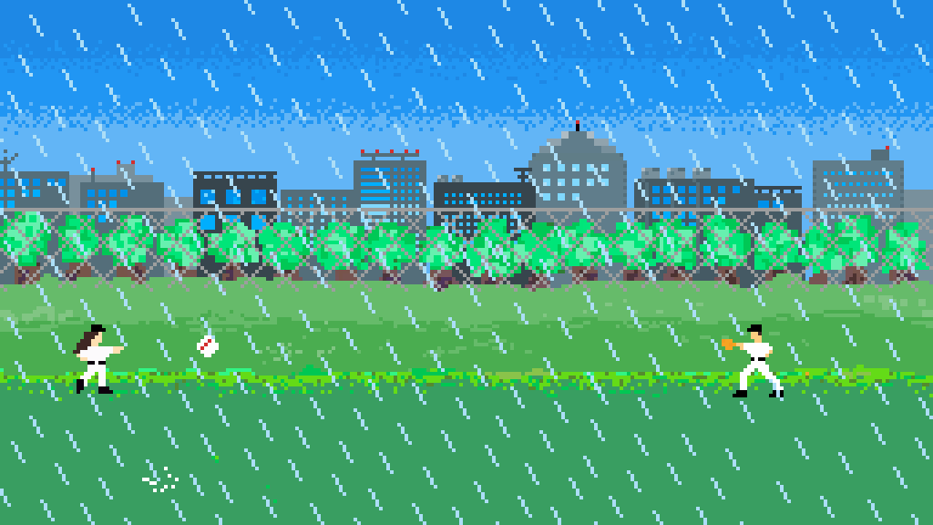 Pixilart - BaseballRain by luckSK