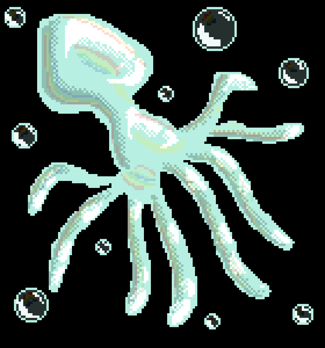 Pixilart - Bubble Squid by Bolorhaig16