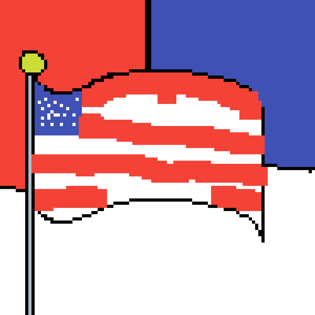 Editing American flag - Free online pixel art drawing tool - Pixilart