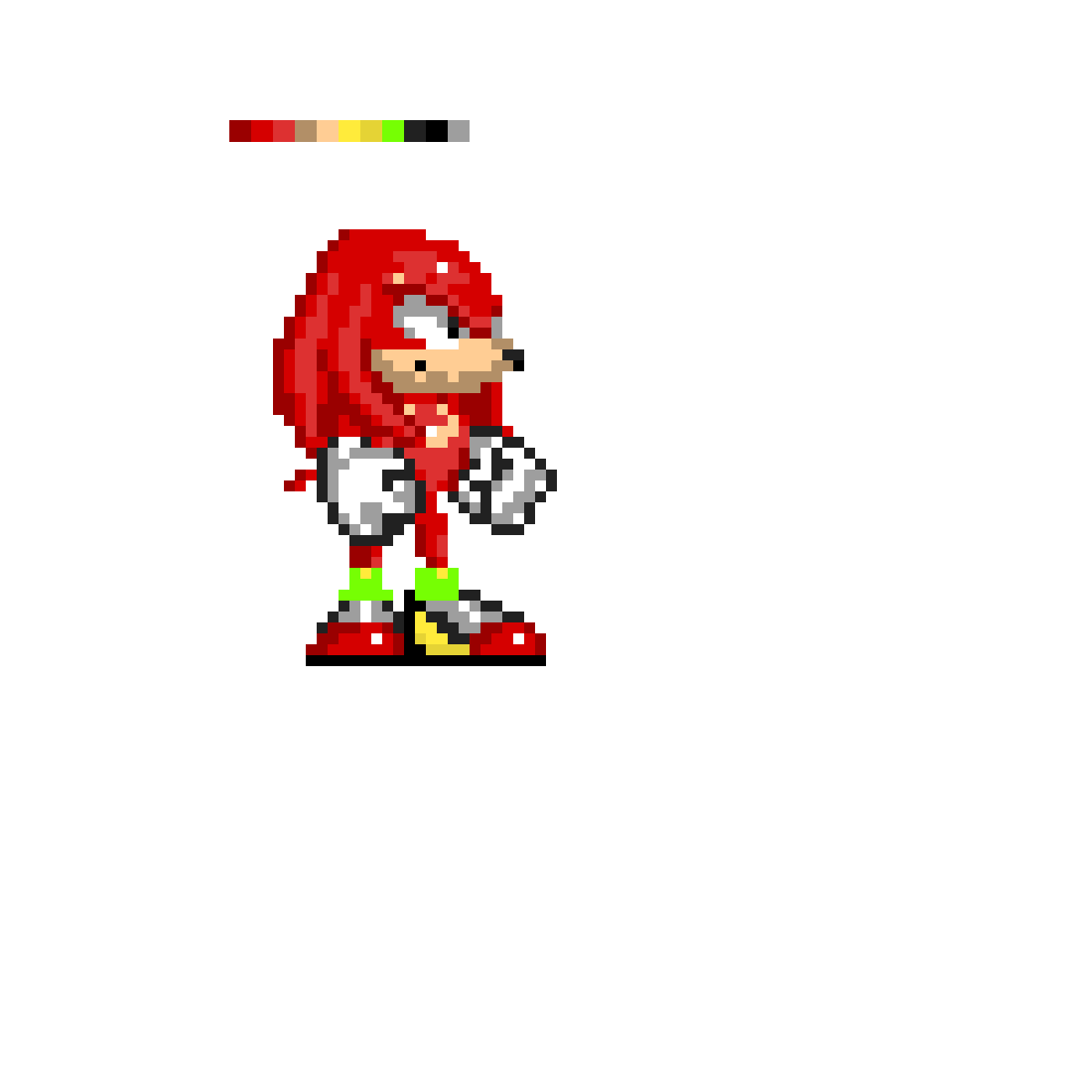 Pixilart - Knuckles by Rizztar