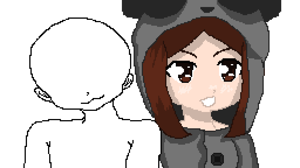 Pixilart - Anime Base(with me) by Olesia