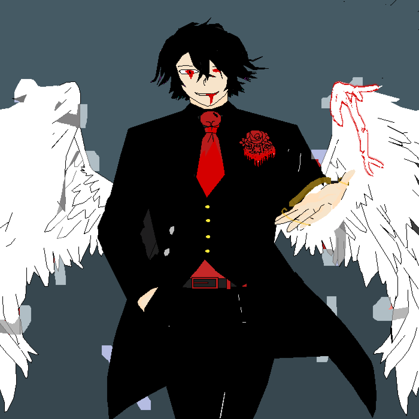 Editing Goth angle - Free online pixel art drawing tool - Pixilart