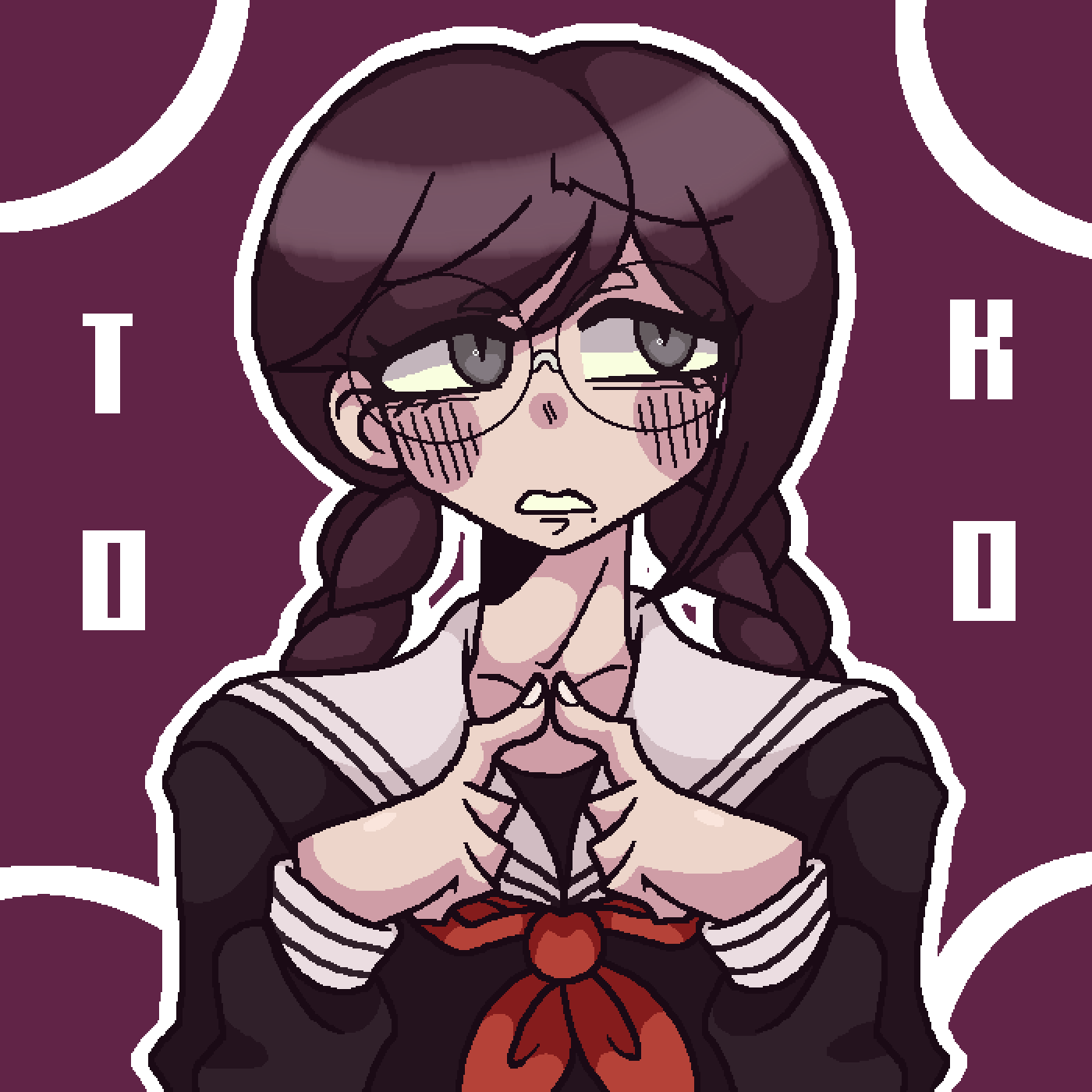 Pixilart - Toko Fukawa by Moxhii