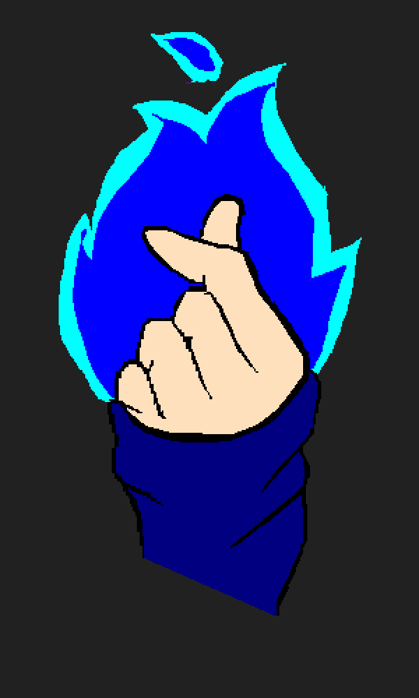 Pixilart - Blue Fire by Wolfy-Jazzing99