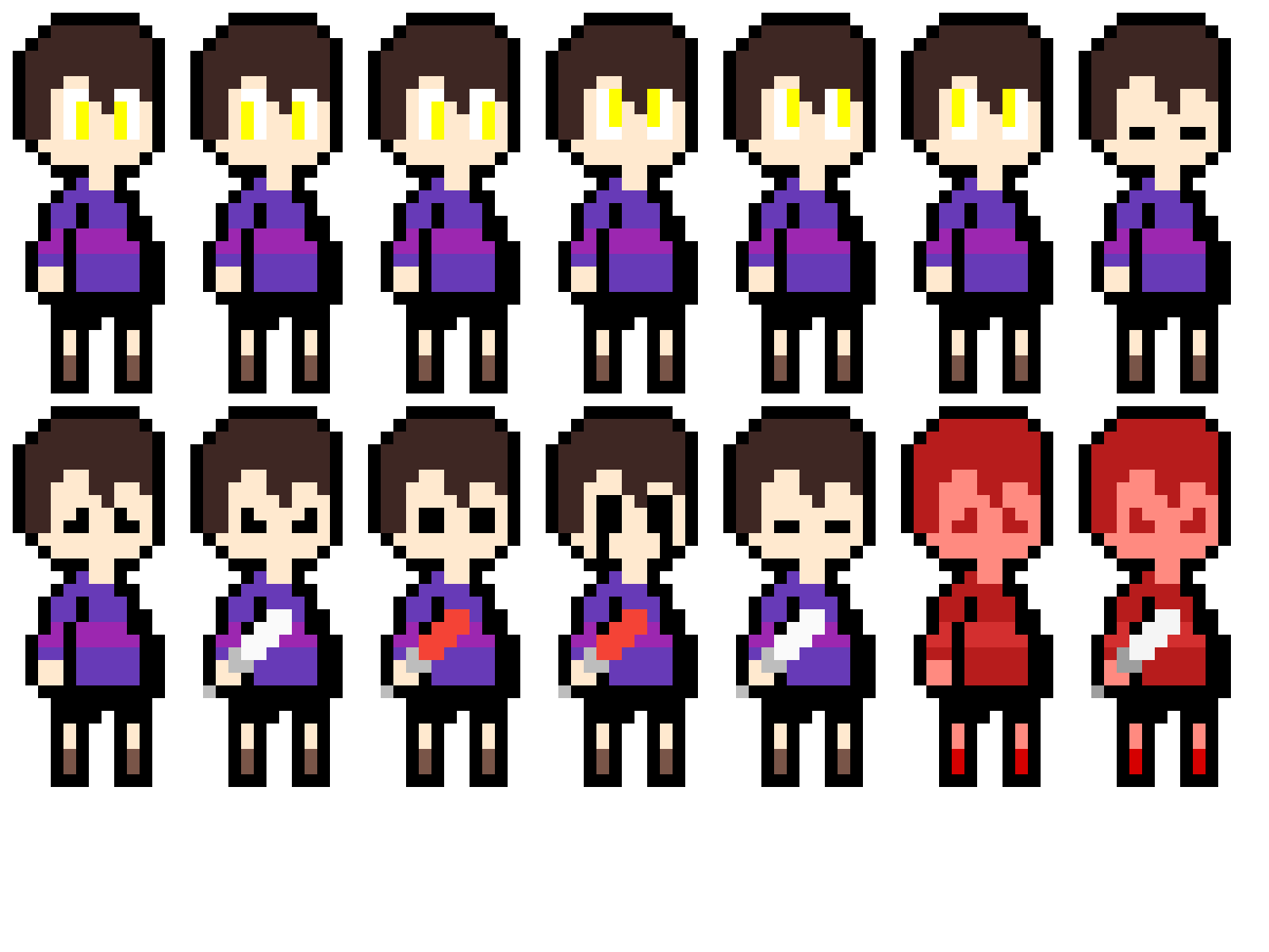 Editando Frisk Sprite Sheet - Herramienta de dibujo de arte píxel en ...