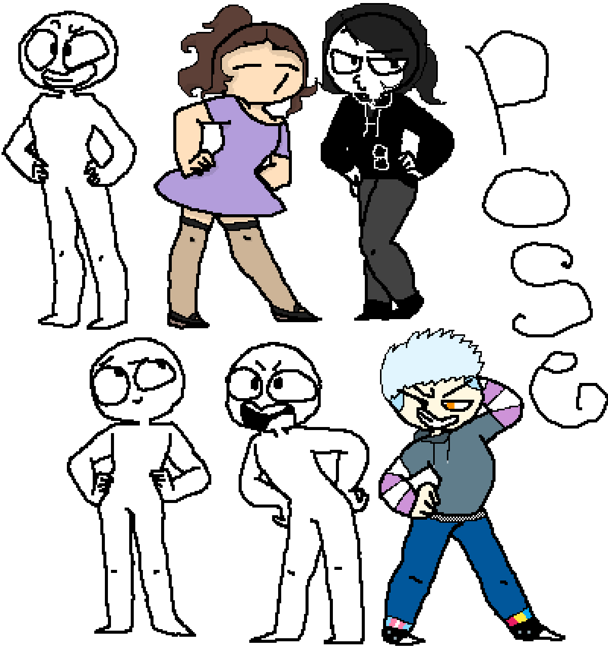 Editing Poses - Free online pixel art drawing tool - Pixilart