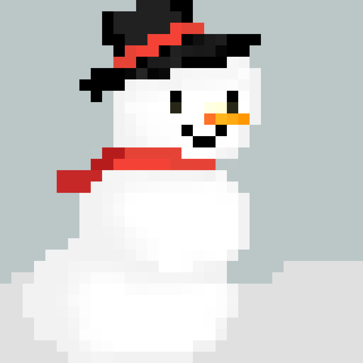 Pixilart - Snowman by Pug-psps