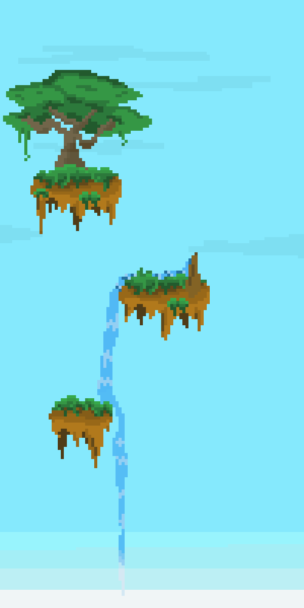 Pixilart - Floating Islands by DeetayPX