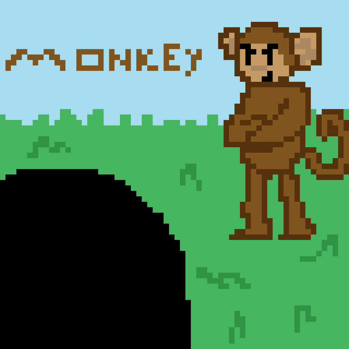 Pixilart - Monkey vs Frog by Nope47