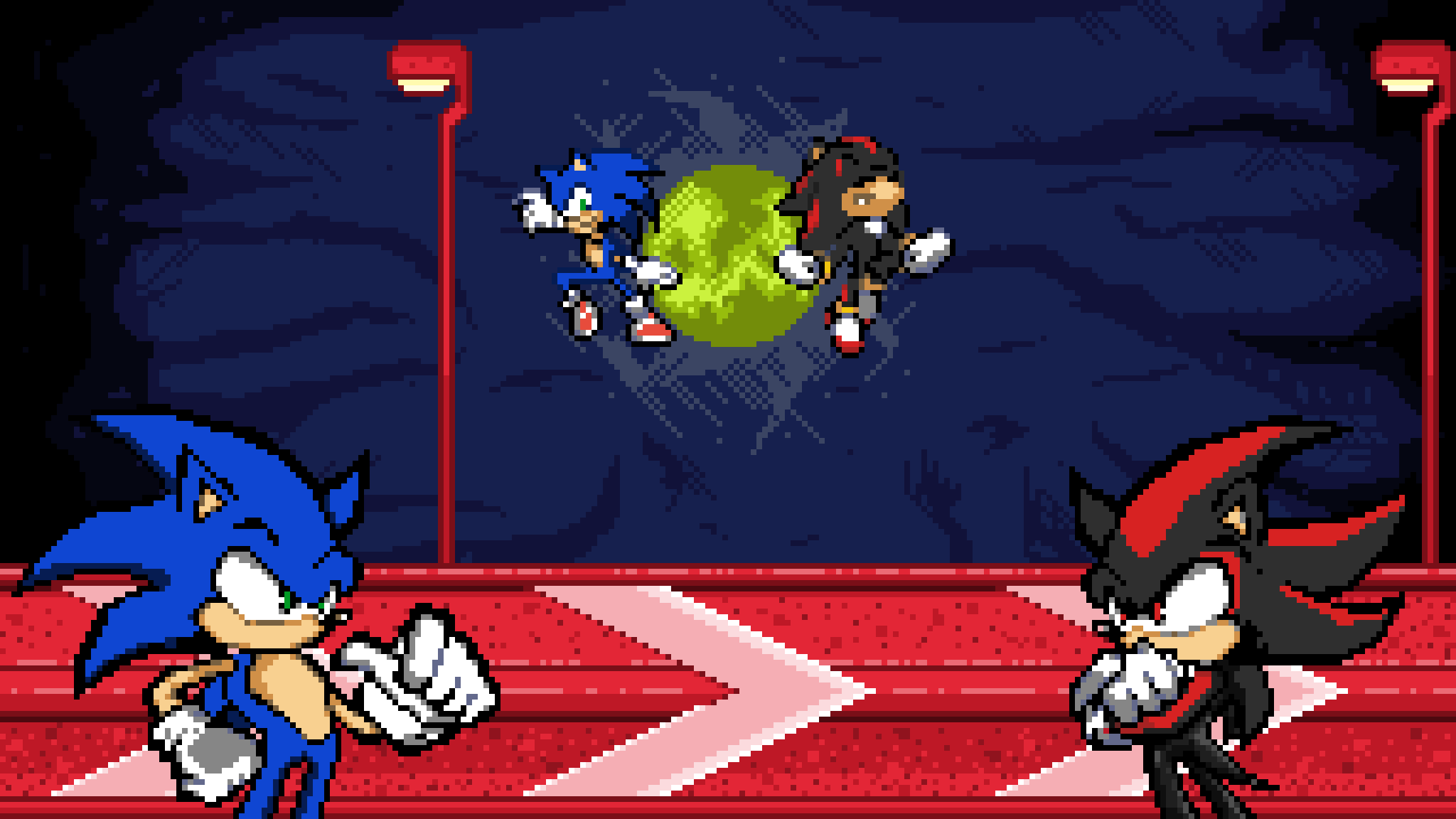 Pixilart - Static Sonic Battle by Error404