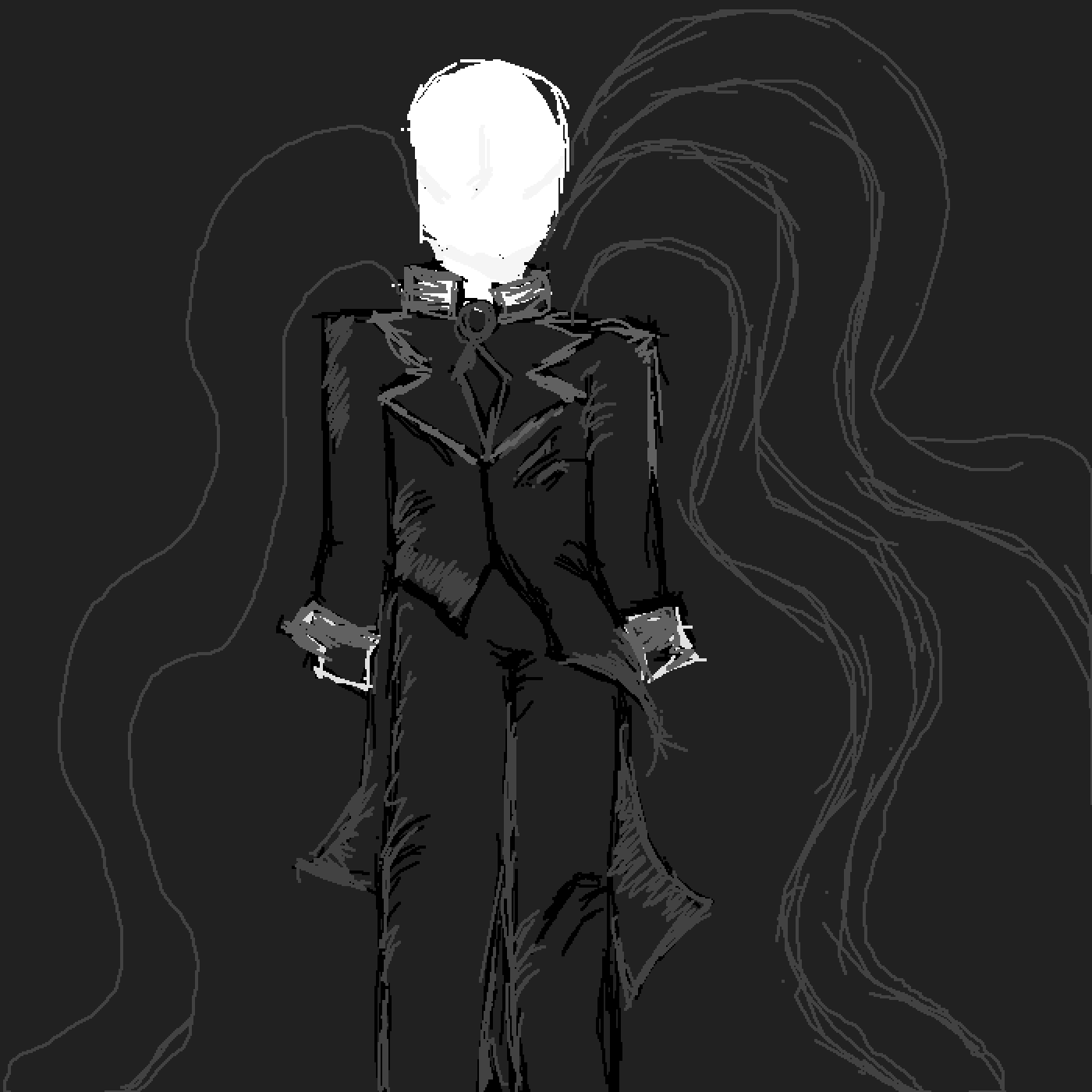 Pixilart - the slender thing by PuddingJar