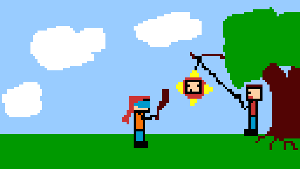 Pixilart - Hitting the Pinata by DatOneAsianKid
