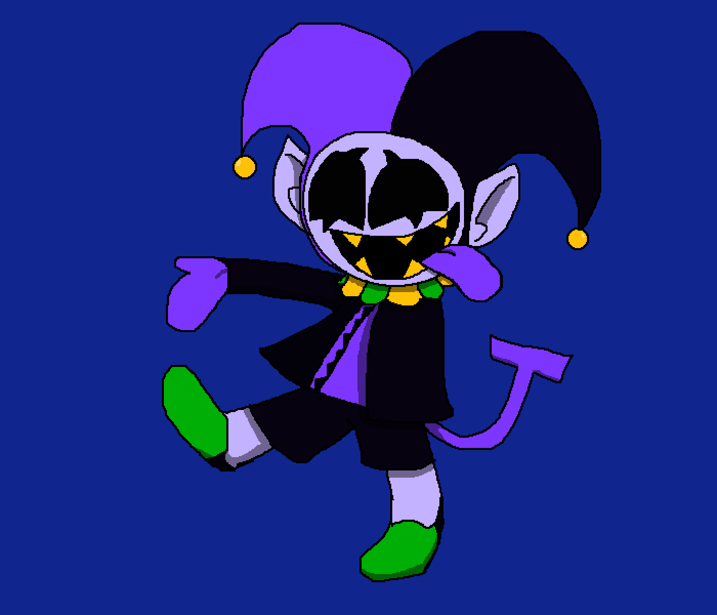 Pixilart - jevil vibing by Ma-1AJ