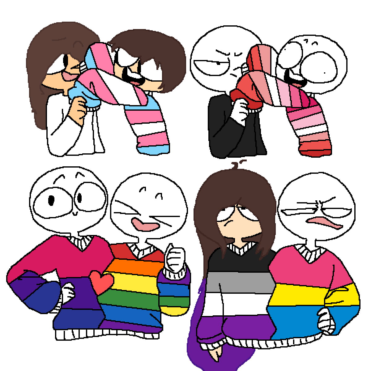 Editing LGBTQ+ - Free online pixel art drawing tool - Pixilart