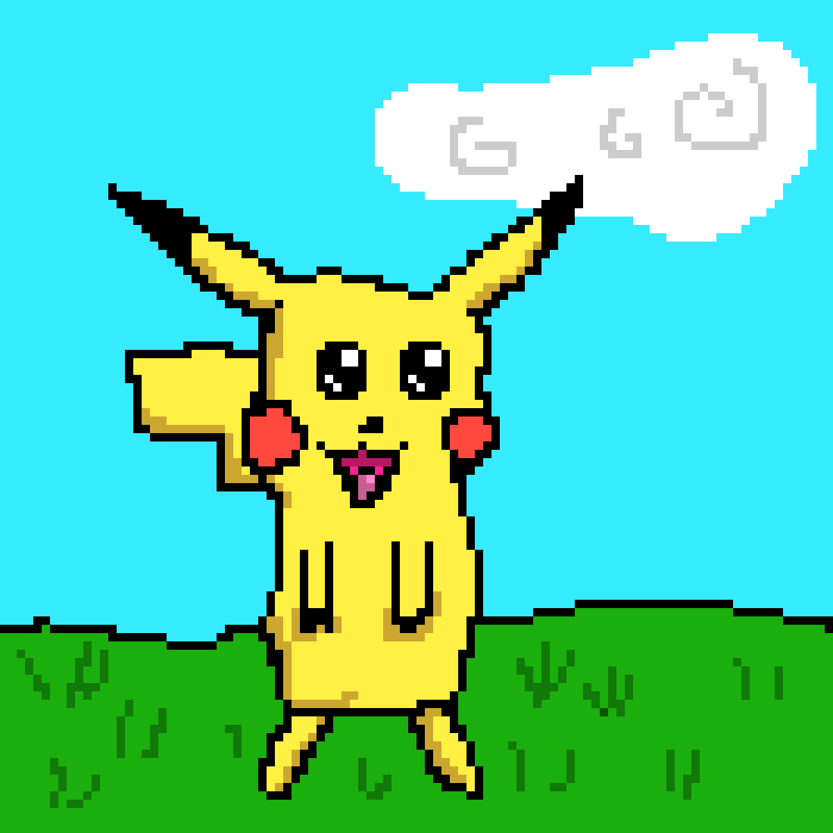 Pixilart - Pickachu by WingsofWarriors