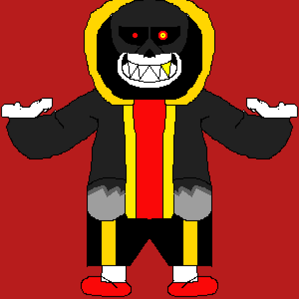 Pixilart - Neutral Dustfell Sans by Insane-Artist