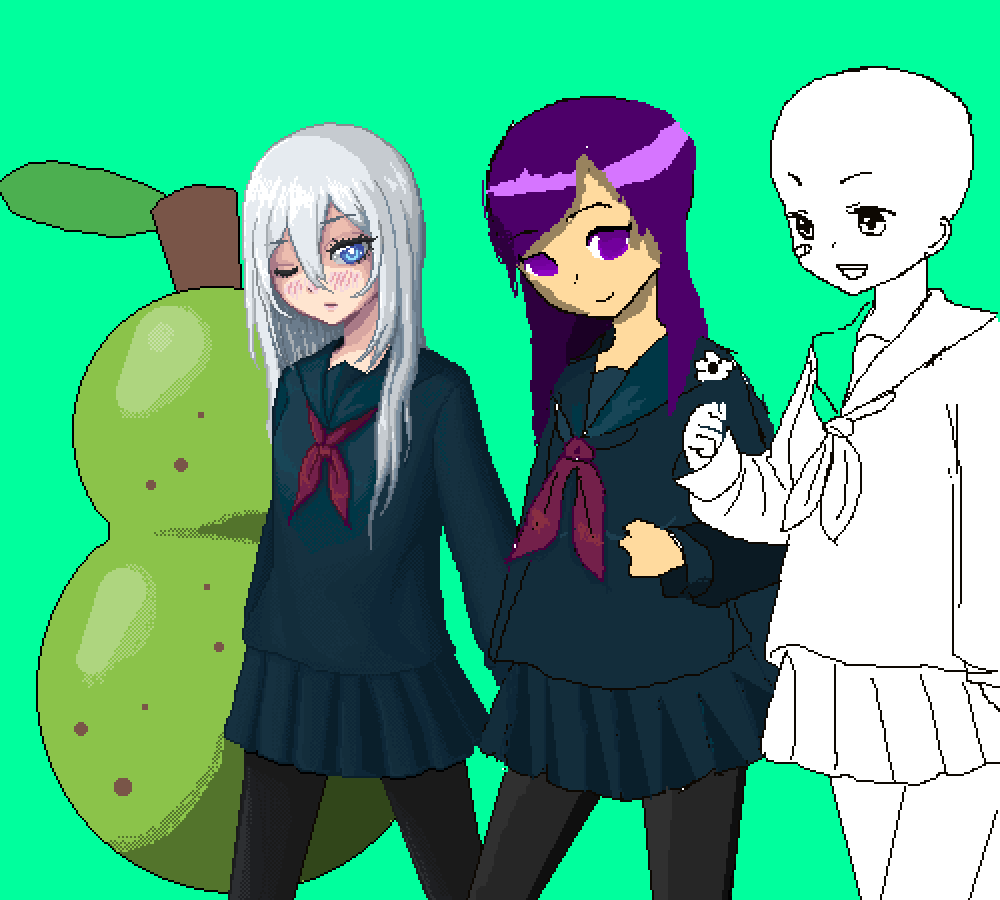 Pixilart - SCHOOL GIRLS COLLAB by dmsmary