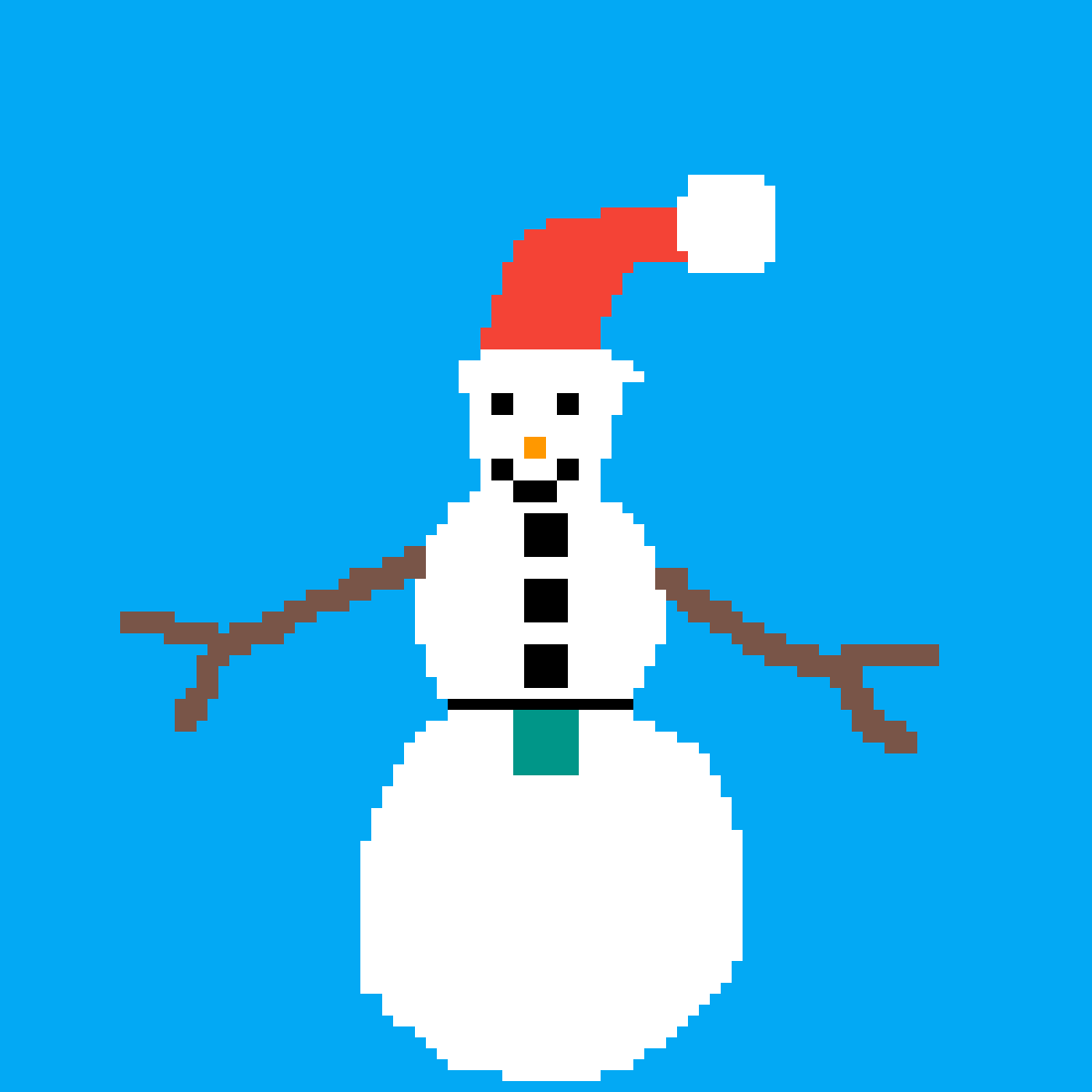 Editing snow man - Free online pixel art drawing tool - Pixilart